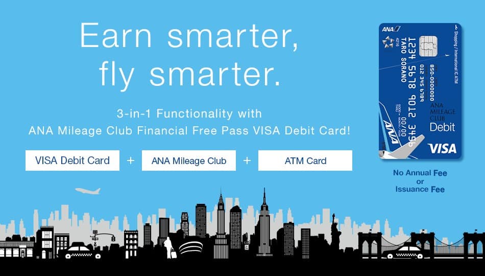 ANA Mileage Club Financial Pass VISA Debit Card|ANA Card|ANA Mileage Club