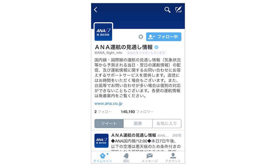 Official ANA Social Media Accounts|ANA