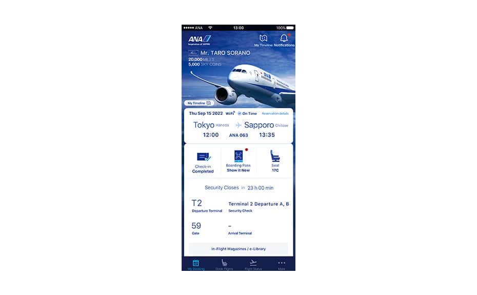 Online Check-In for ANA Japan Domestic Flights