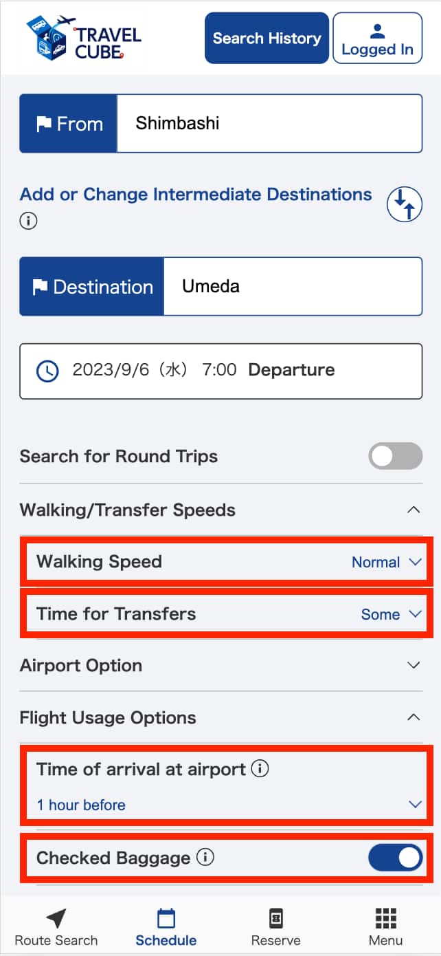 TRAVEL CUBE l Options for leisurely travelers and speedy travelers alike