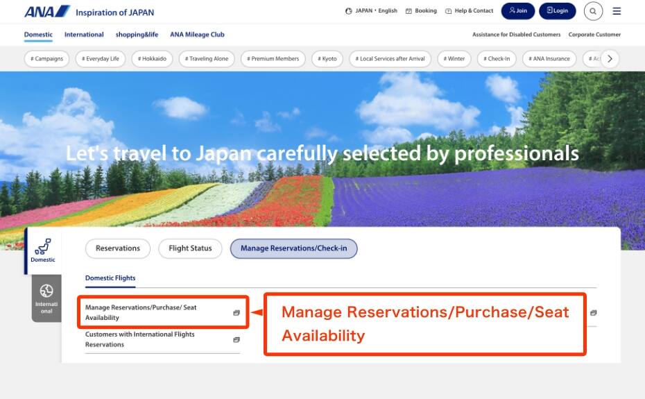 Open Ticket (OPEN) [Japan Domestic Flights]|Domestic Flights|ANA
