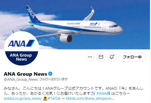 Official ANA Social Media Accounts|ANA