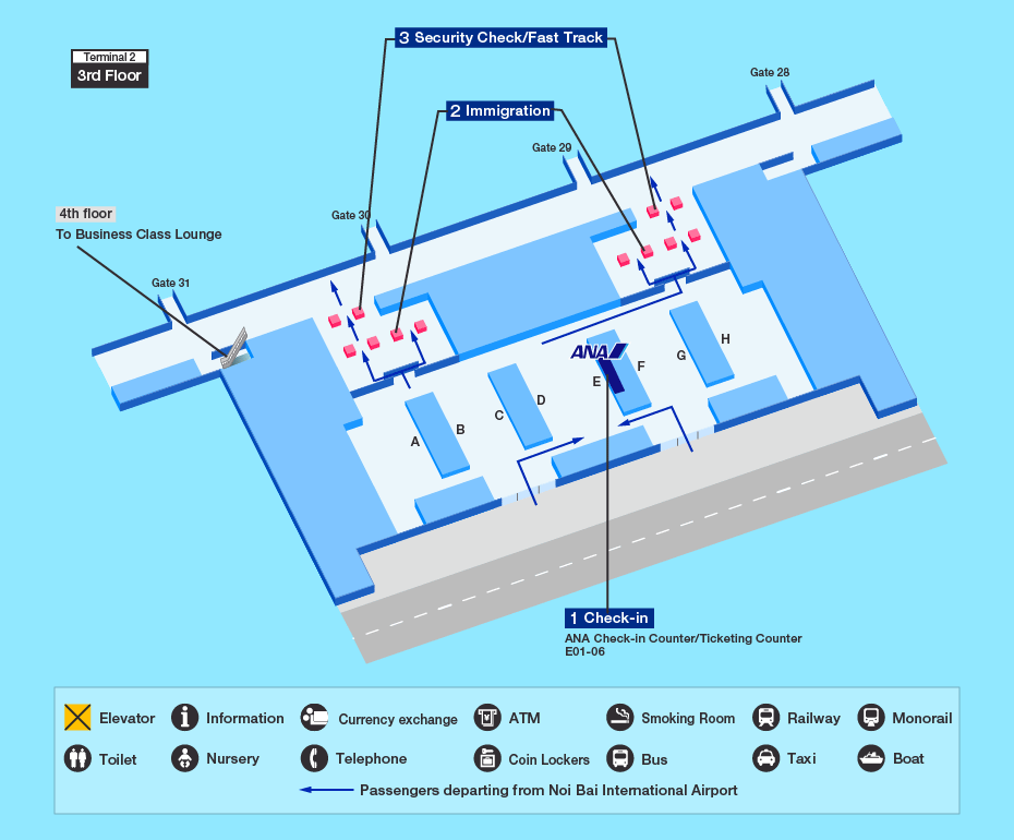 Santa Ana Airport Map