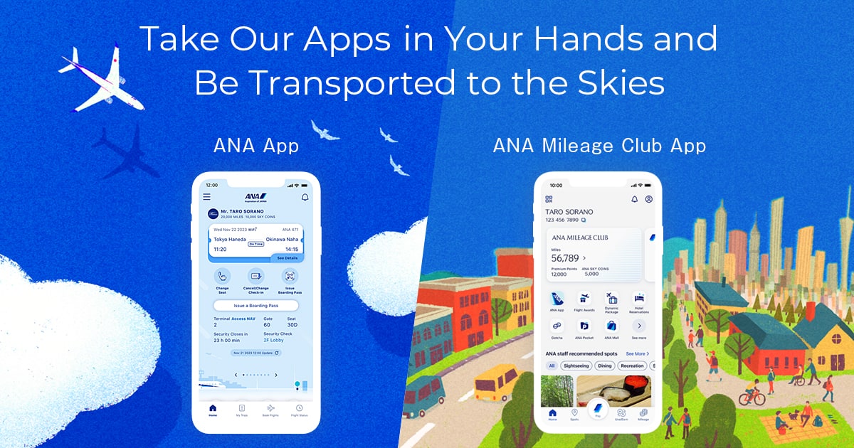 ANA's Two Apps: All You Need for Flights and Miles|ANA