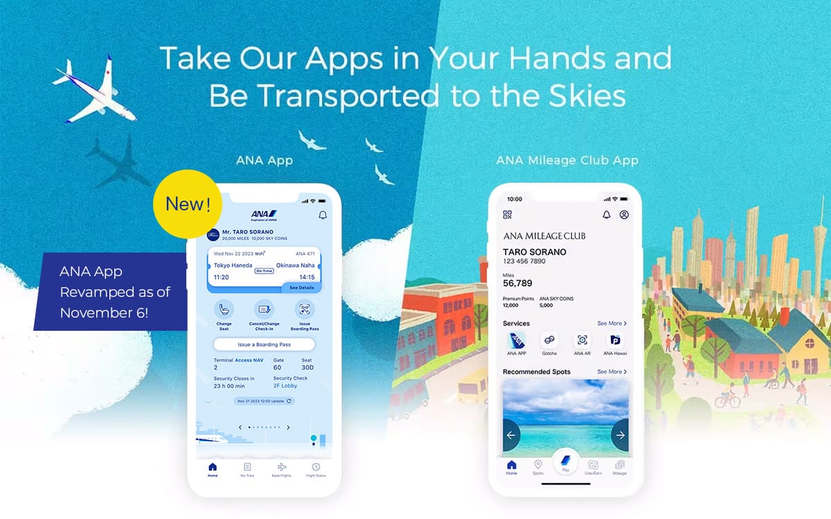 ANA's Two Apps: All You Need for Flights and Miles|ANA