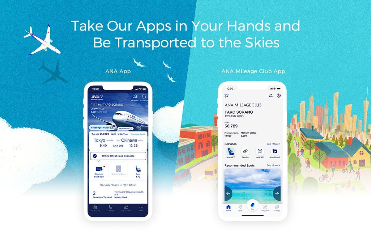 ANA's Two Apps: All You Need for Flights and Miles|ANA