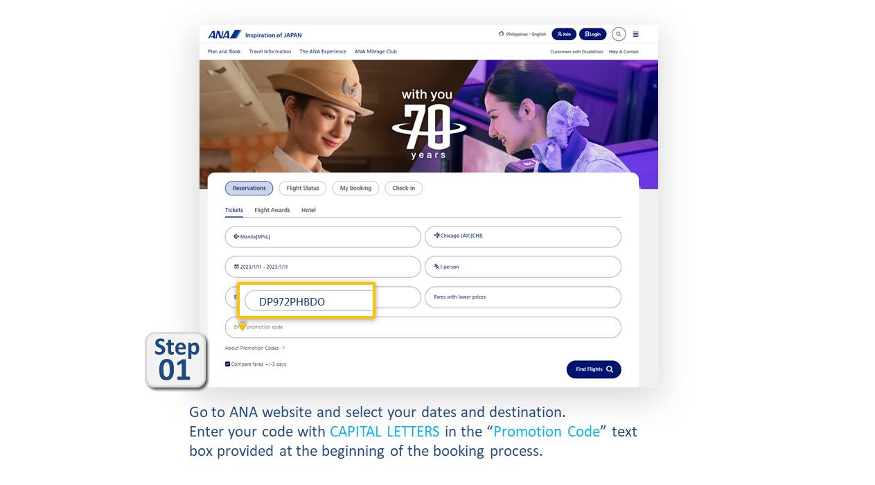 The Great BDO Travel Sale | Promotions | Plan | Plan and Book | ANA
